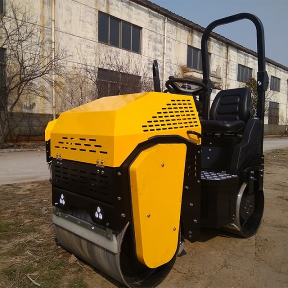 Mini Road Roller MC-1000with CE, Small vibratory road roller with HONDA ...