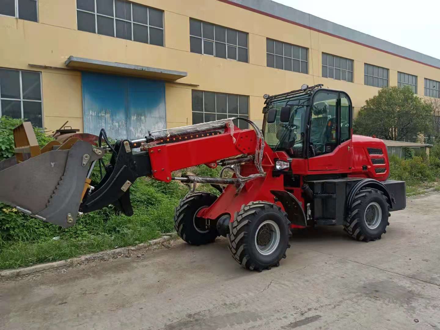 Telescopic front loader with CE,articulated boom loader with SGS